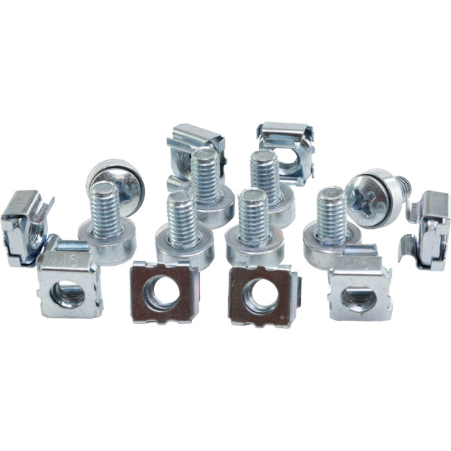PRO2 BN8 RACK MOUNT BOLT NUT 8 SETS PACK M6 BOLT NUT WASHER - Radio Parts