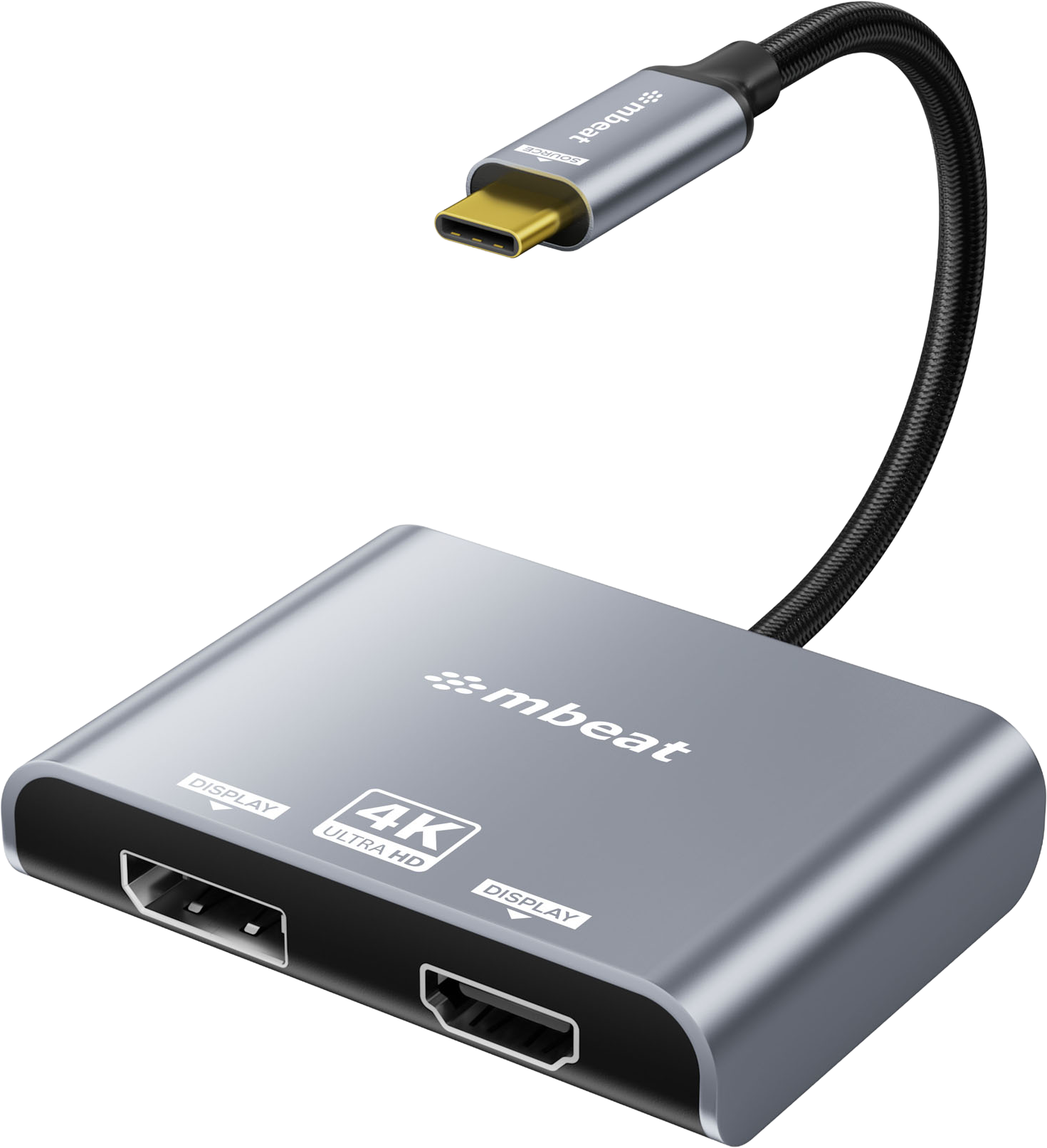 MBEAT LC8042 4K USB-C TO DP AND HDMI MST ADAPTER TOUGHLINK (MB-XAD ...